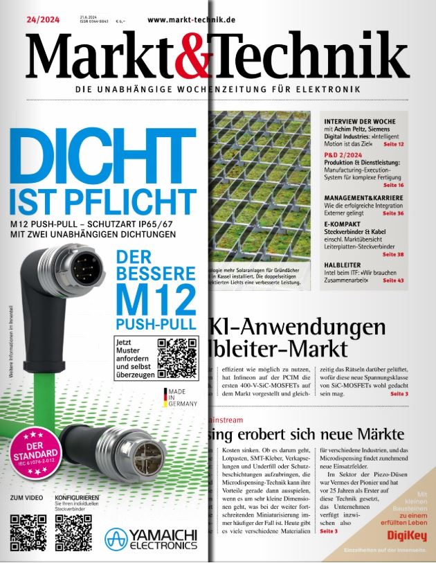 Flappe und Artikel über Y-Circ M12 PP in der Markt&Technik