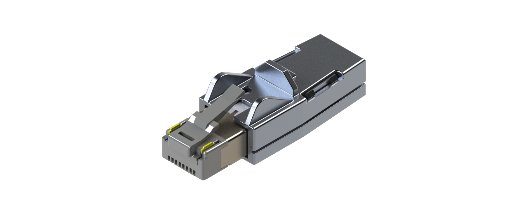 RJ45 – Y-CON – IP20 – Kit – Metal – Cover – 8 Signal / 2 Power Contacts