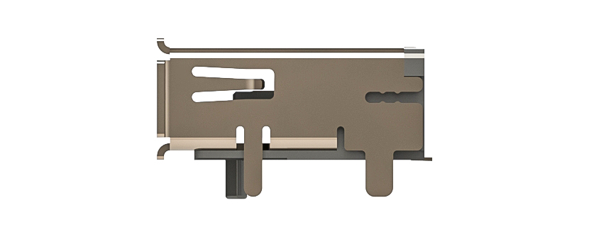 DisplayPort - 90° - Female - TH